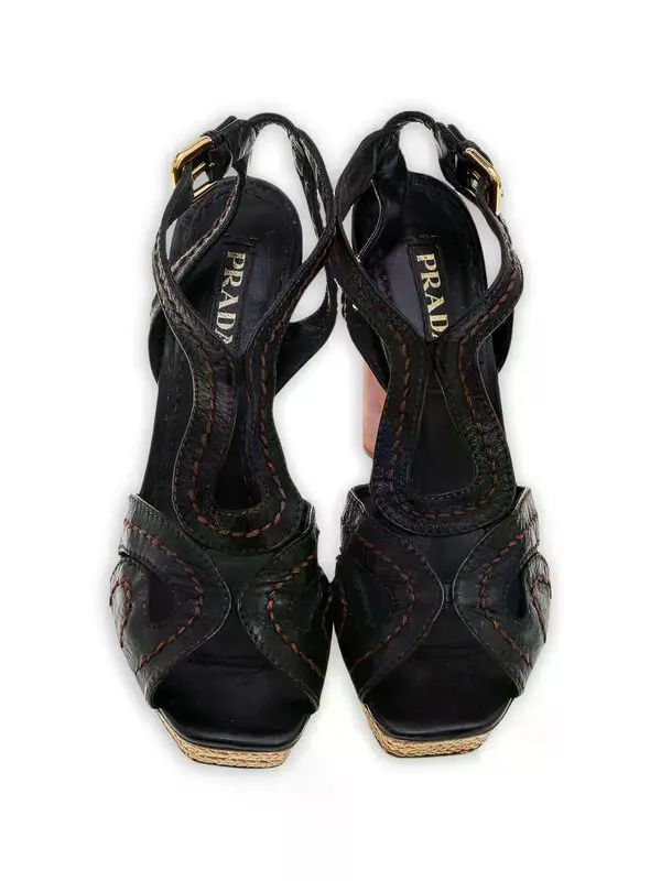 Prada Espadrille Platform Sandals
