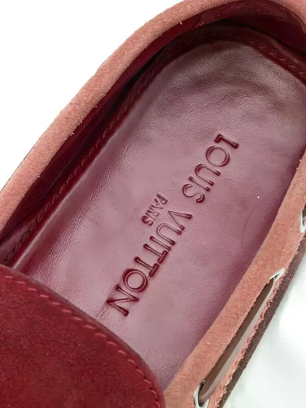 LOUIS VUITTON Suede Loafers With Bow Detailing