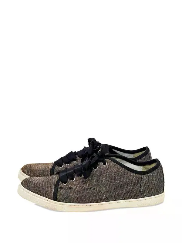 LANVIN Metallic Glitter Low-top Sneakers