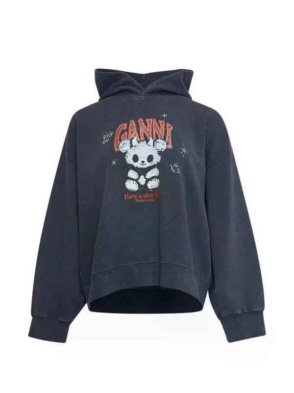 GANNI Graphic Print Hoodie