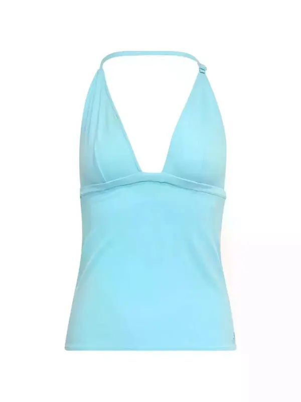 COURREGES Halterneck Bikini Top - Blue