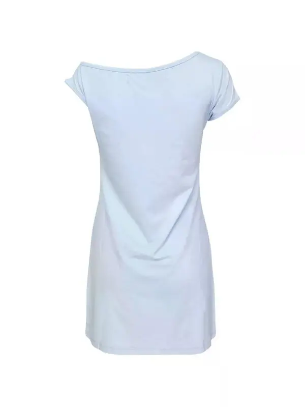 REST & RECREATION One-shoulder Mini Dress With Logo Print