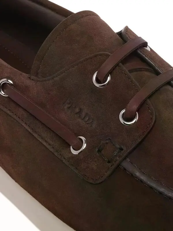 Prada Lace-up Boat Shoes