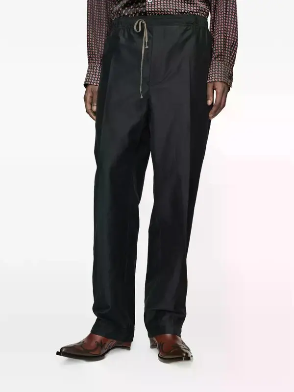 MAISON MARGIELA Cotton Drawstring Straight-leg Trousers