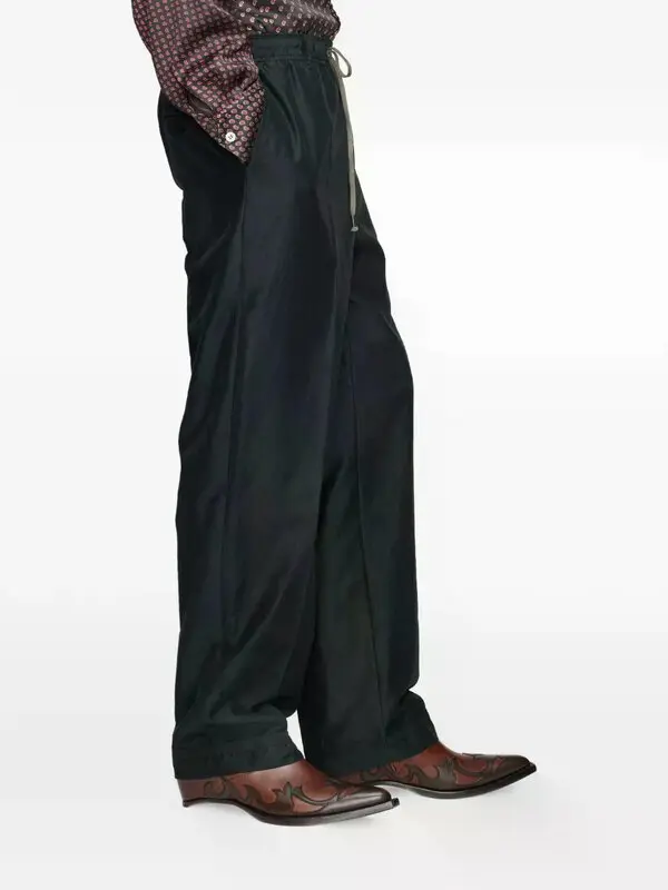 MAISON MARGIELA Cotton Drawstring Straight-leg Trousers