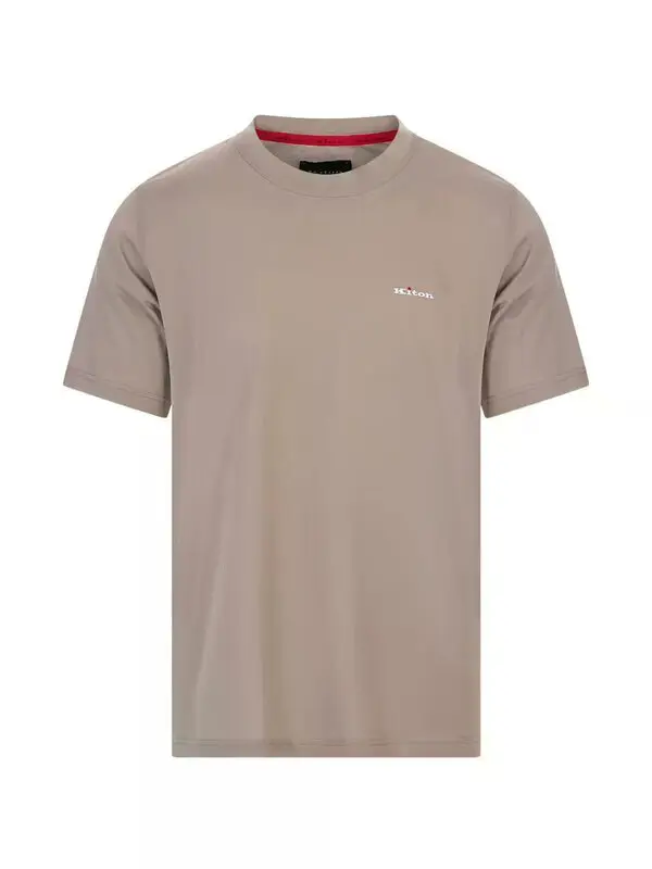 Kiton Logo-embroidered Crew-neck T-shirt