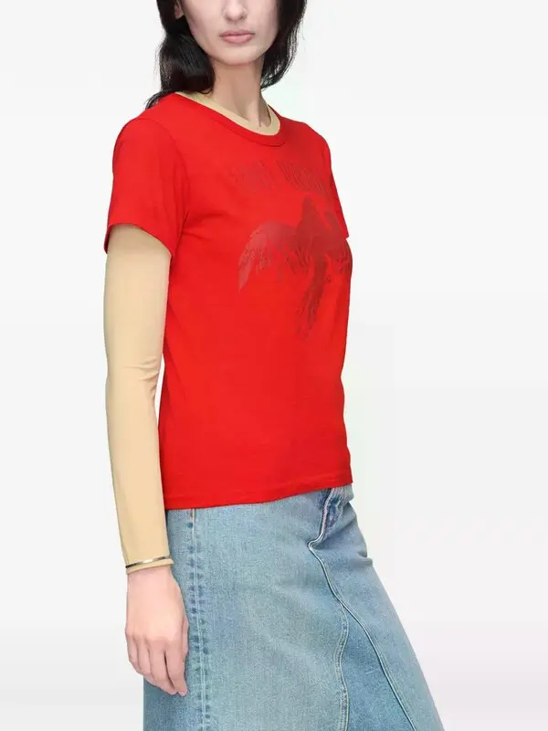 MAISON MARGIELA Cotton T-shirt With Bird Motif