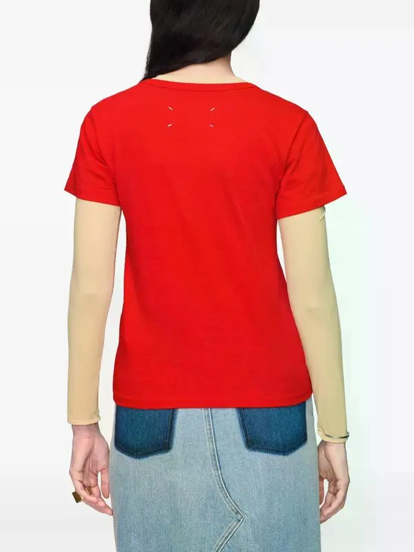 MAISON MARGIELA Cotton T-shirt With Bird Motif