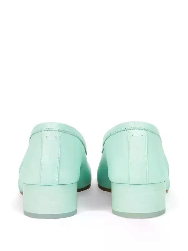 MAISON MARGIELA Tabi Leather Heeled Pumps - Blue