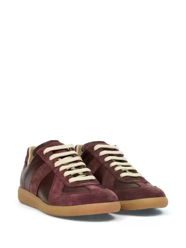 MAISON MARGIELA Replica Leather Sneakers - Red
