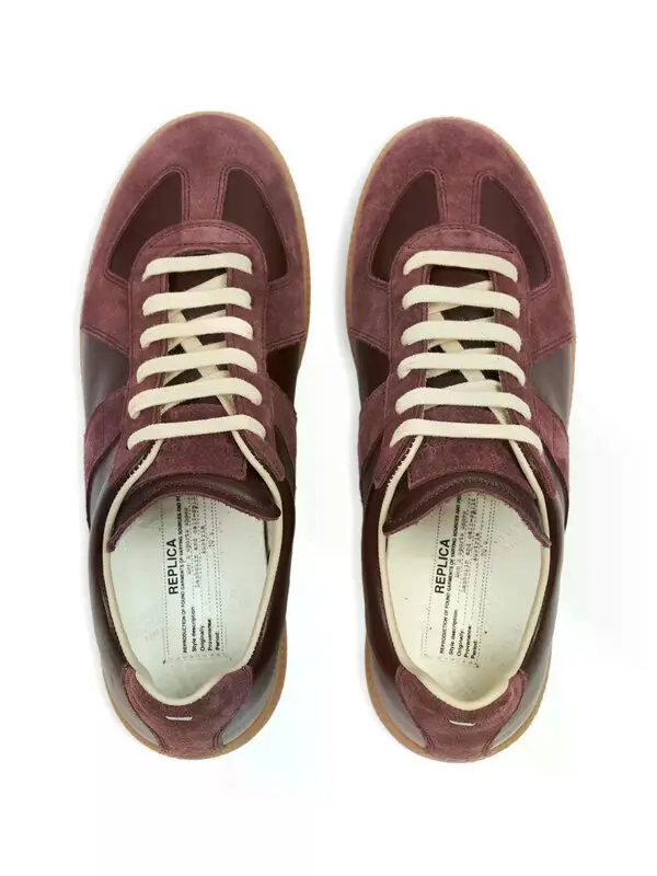 MAISON MARGIELA Replica Leather Sneakers - Red
