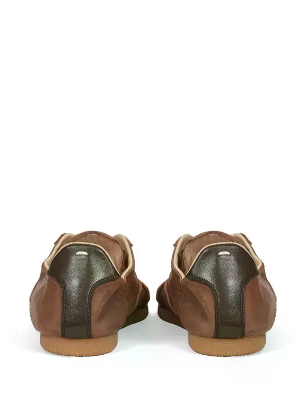 MAISON MARGIELA Replica Soft Panelled Leather Sneakers - Brown