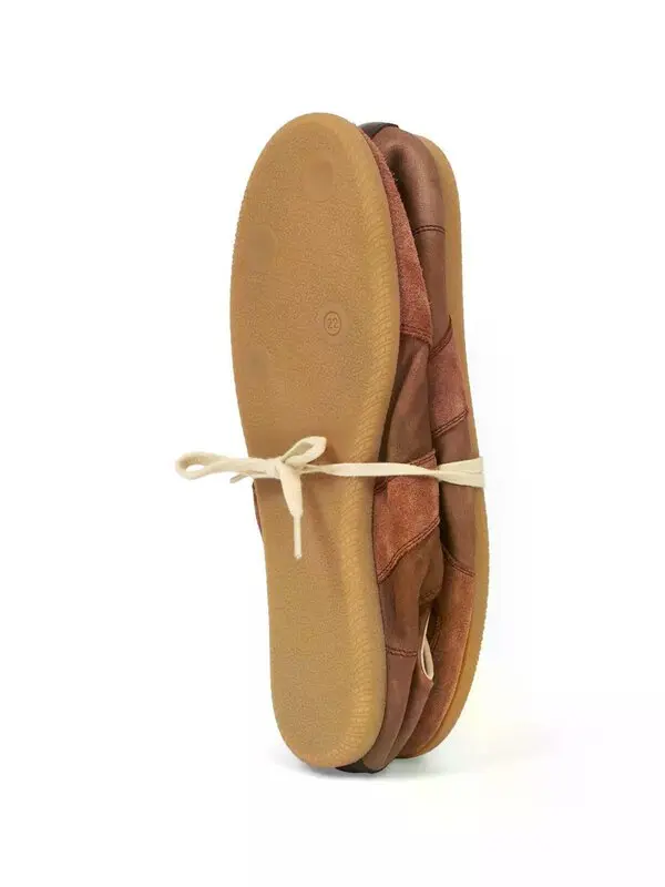 MAISON MARGIELA Replica Soft Panelled Leather Sneakers - Brown