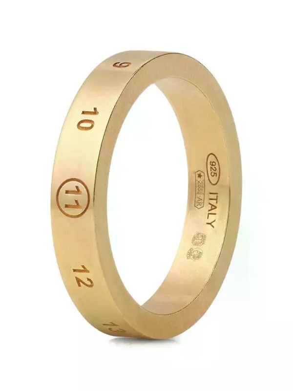 MAISON MARGIELA Number Logo Engraved Ring - Gold