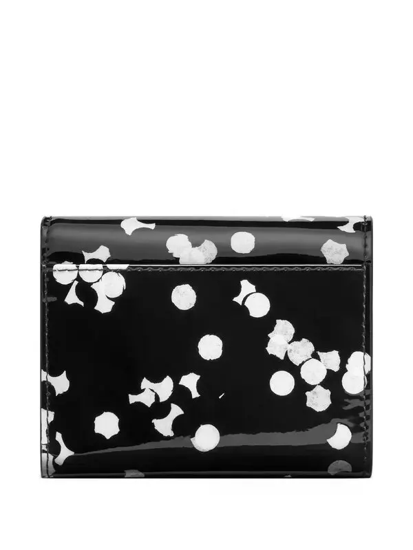 MAISON MARGIELA Patent-finish Tri-fold Wallet - Black