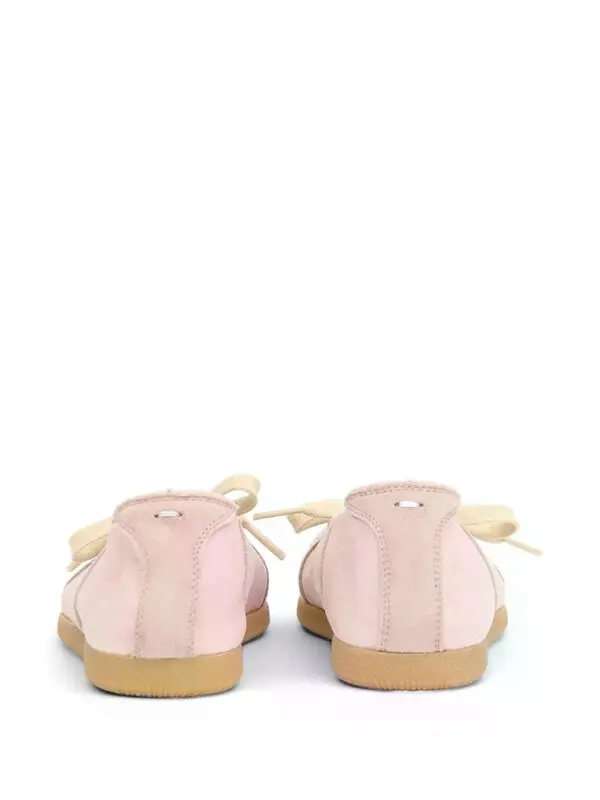 MAISON MARGIELA Replica Panelled Leather And Suede Sneakers - Pink
