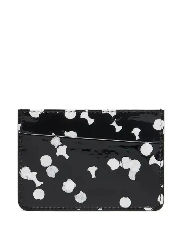 MAISON MARGIELA Confetti-print Four-stitch Card Holder - Black