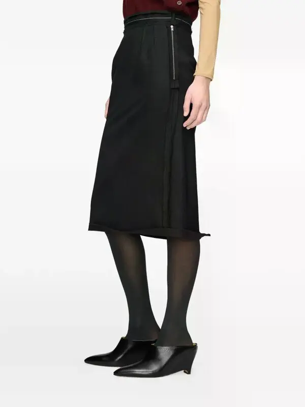 MAISON MARGIELA Pleated Midi Skirt
