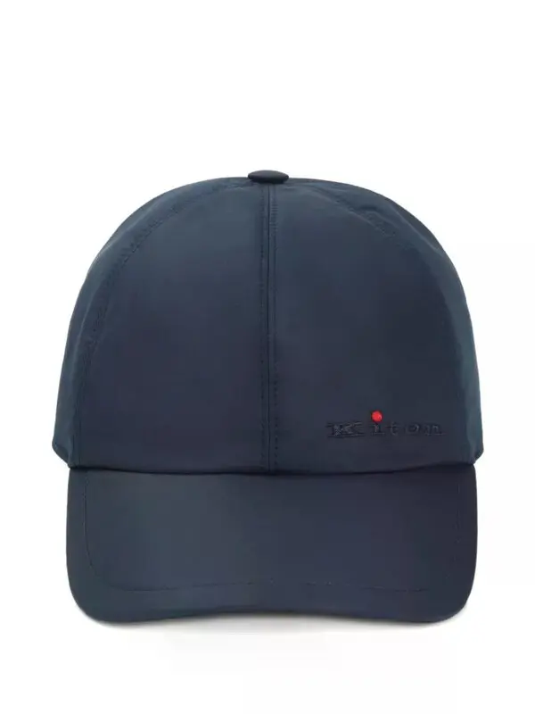Kiton Baseball Cap With Embroidered Logo - Blue