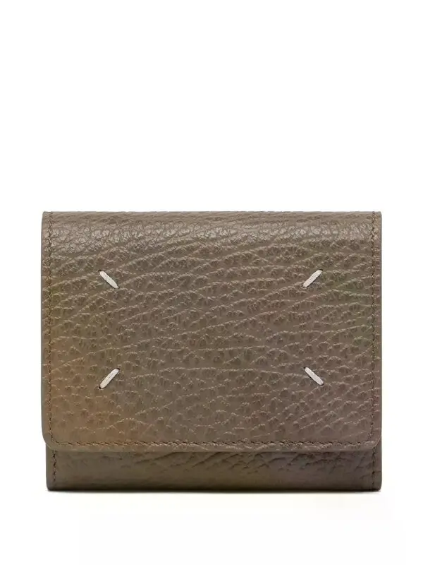 MAISON MARGIELA Four Stitches Grained Leather Wallet - Brown