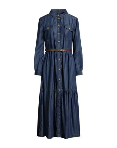 OLTRE Lyocell Maxi Shirt Dress