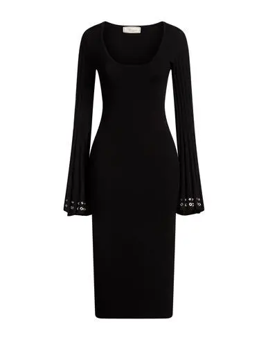 Blumarine Virgin Wool Midi Dress With Appliqués