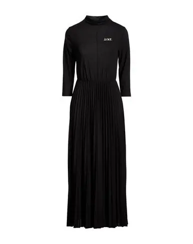 OLTRE Knit Maxi Dress With Mock Neck And 3/4 Sleeves
