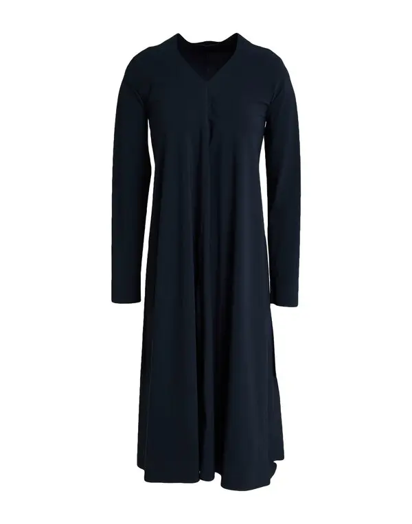 High Midi Dress In Midnight Nylon And Elastane