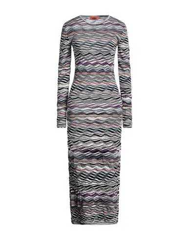 Missoni Multicolor Crochet-knit Midi Dress - Black