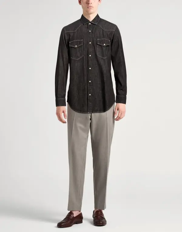 MOORER Denim Shirt Size Cotton