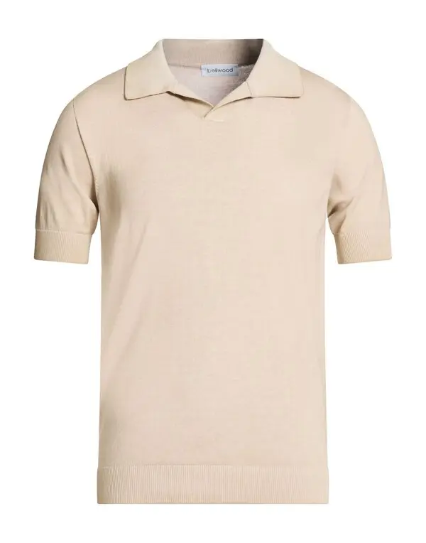BELLWOOD Cotton Knit V-neck Short Sleeve Sweater