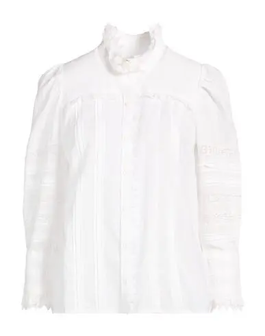 Zadig&Voltaire Solid Color Lace Trim Shirt