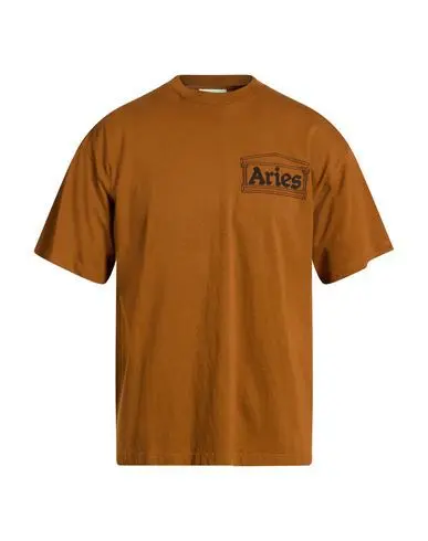 Aries T-shirt Size Cotton - Brown