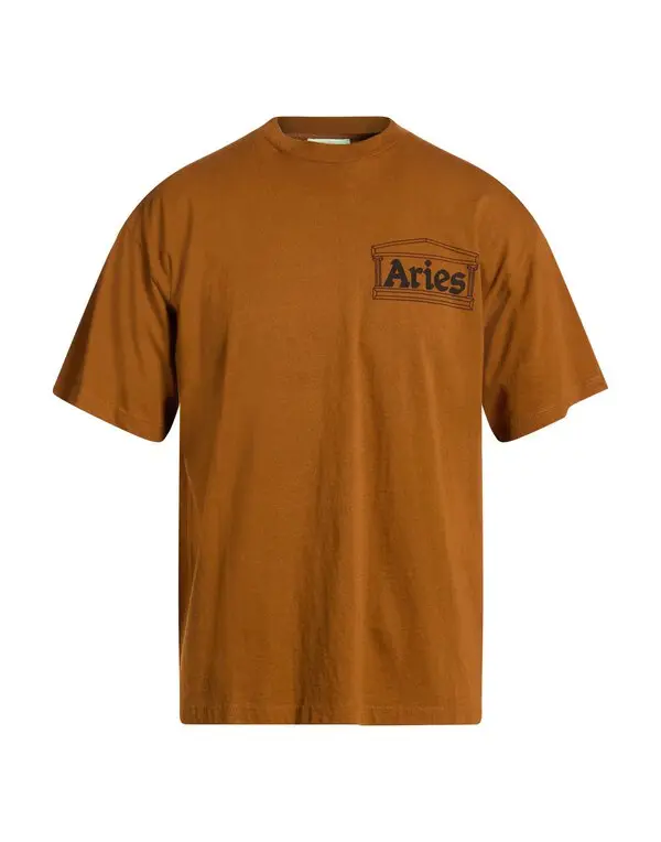 Aries T-shirt Size Cotton - Brown