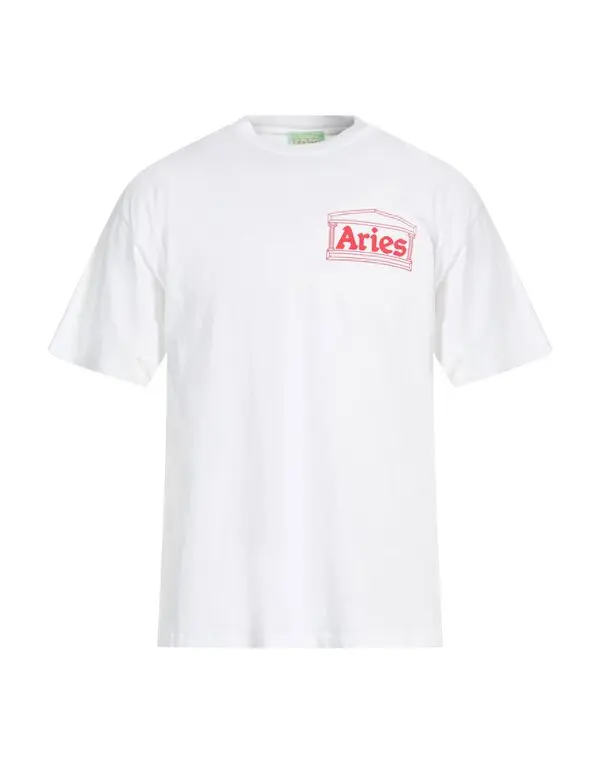 Aries T-shirt Size Cotton - White