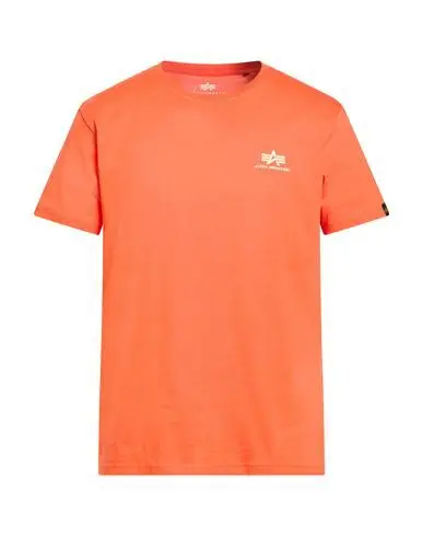 Alpha Industries T-shirt Deep Teal Size Cotton - Orange