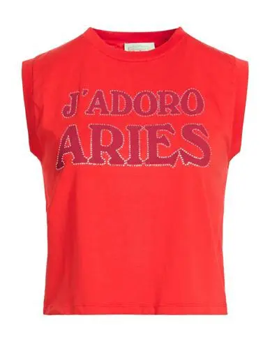 Aries Cotton T-shirt With Crystal Embellishments