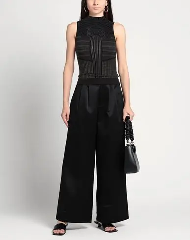 Aries Sleeveless Mock Neck Two-tone Knit Top