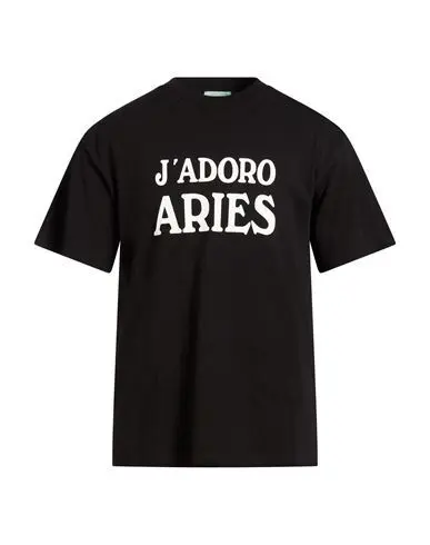 Aries T-shirt Size Cotton - Black