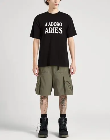 Aries T-shirt Size Cotton - Black