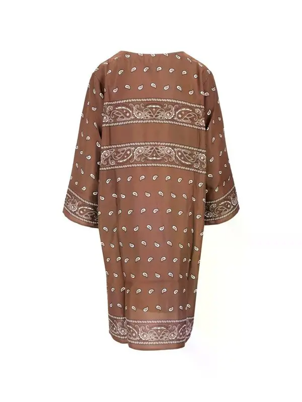 P.a.r.o.s.h Paisley Print V-neck Dress