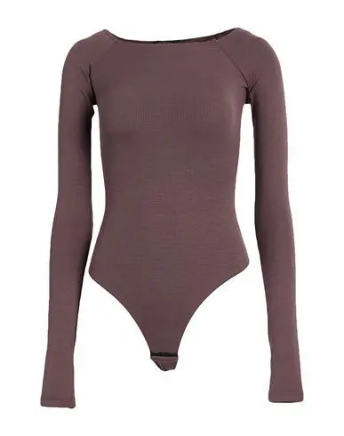 Andamane Ribbed Viscose Blend Bodysuit - Plum