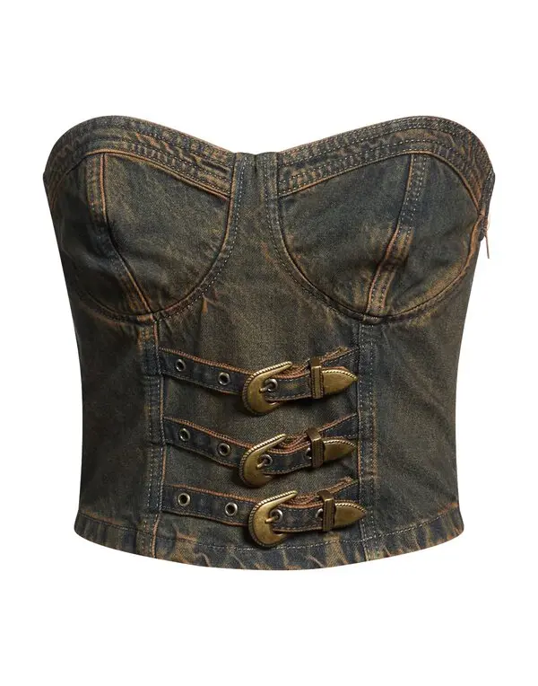 Guess Corset Top With Buckle Detailing