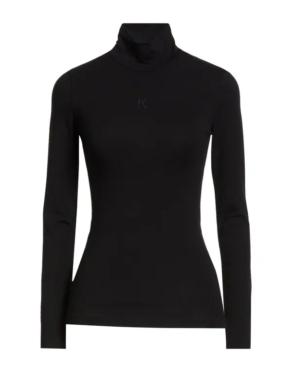 Karl Lagerfeld Cotton Elastane Turtleneck Long Sleeve T-shirt