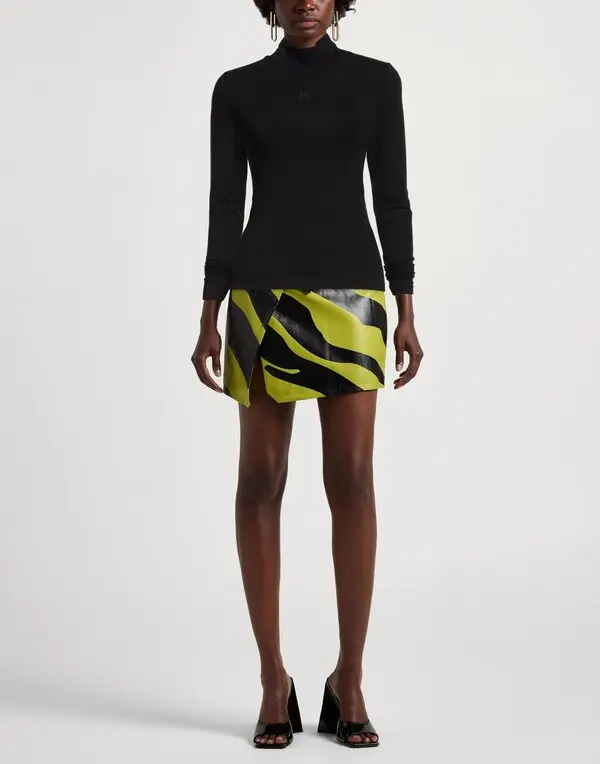 Karl Lagerfeld Cotton Elastane Turtleneck Long Sleeve T-shirt