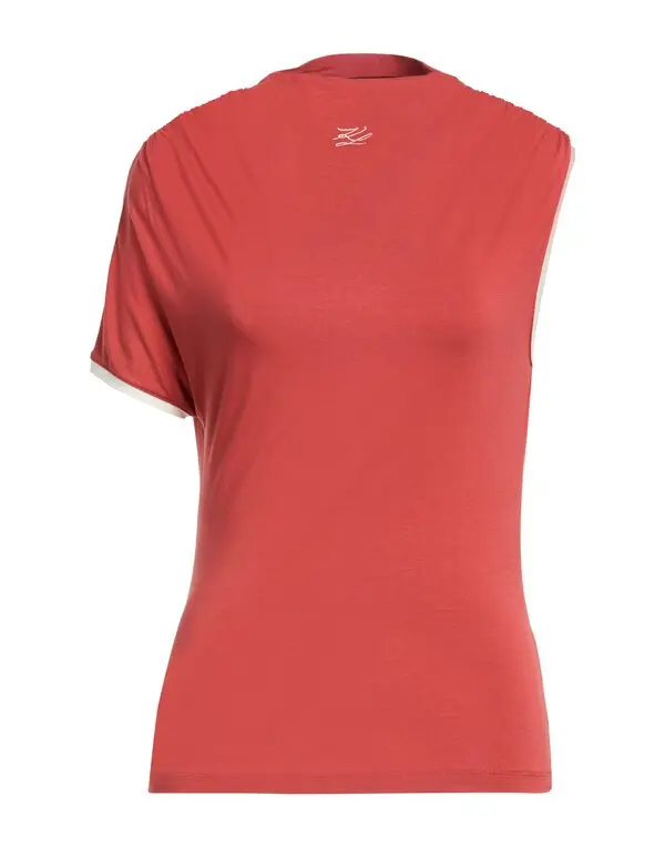 Karl Lagerfeld Crewneck Sleeveless T-shirt In Viscose