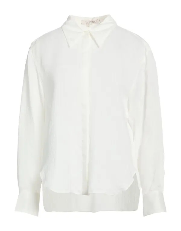 Dorothee Schumacher Viscose Silk Pinstriped Shirt