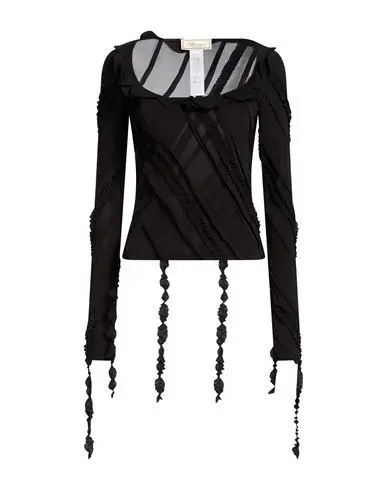 Blumarine Long Sleeve Ruffled Top