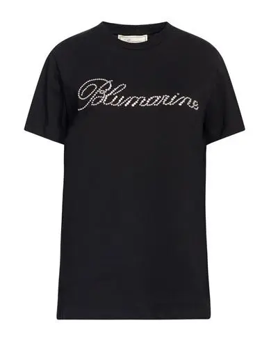 Blumarine Embellished Cotton T-shirt - Black