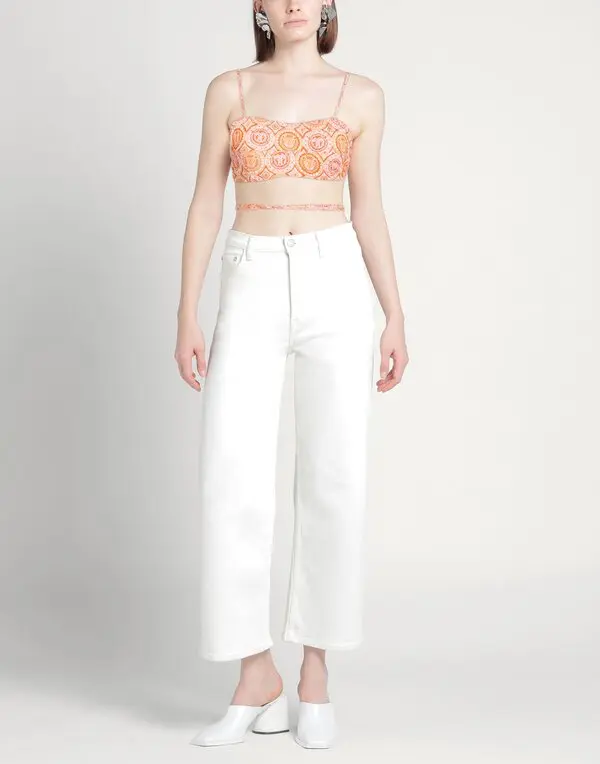 CONNOR & BLAKE Multicolor Beaded Cotton Crop Top